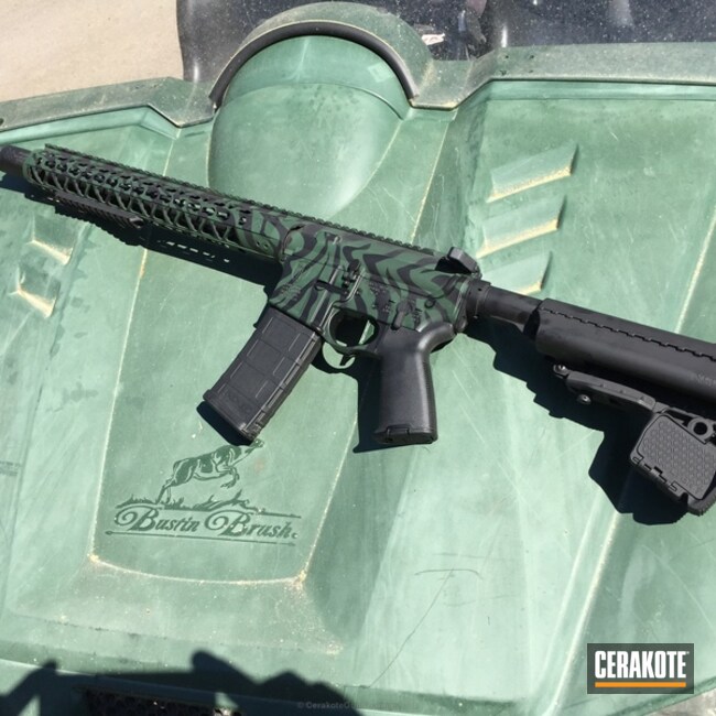 H-200 Highland Green with H-190 Armor Black by Mike Palmer | Cerakote