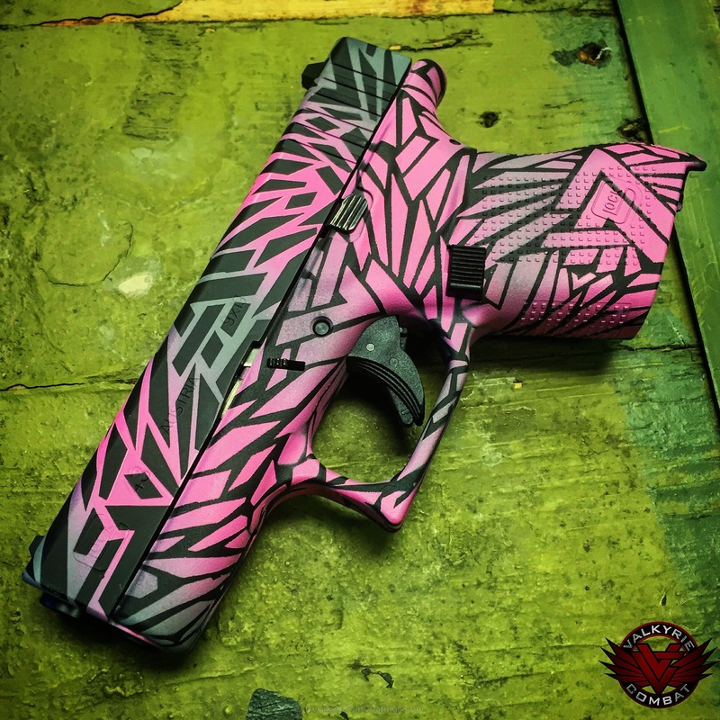 H-244 Bright Pink with H-146 Graphite Black and H-210 Sig Dark Grey by ...