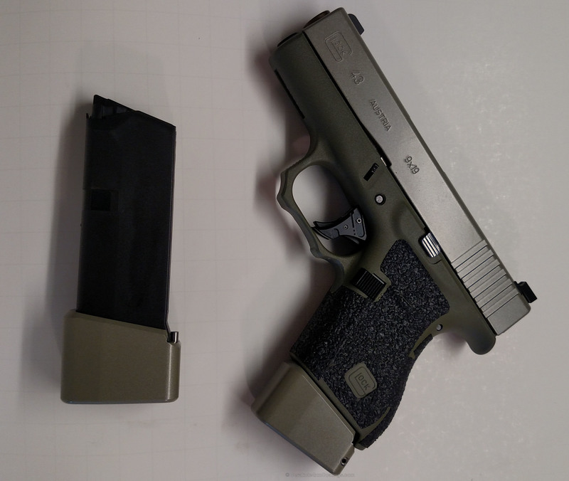 H-151 Satin Aluminum with H-204 Hazel Green by STEVE SMITH | Cerakote