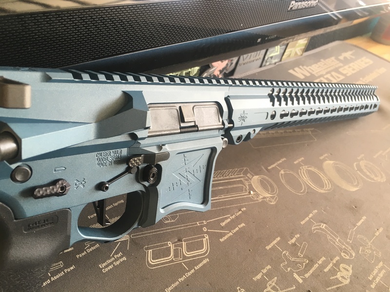 H-185 Blue Titanium with H-232 MagPul O.D. Green by WEB USER | Cerakote