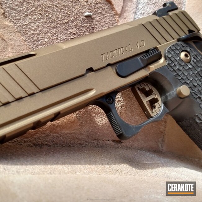 H-148 Burnt Bronze with H-146 Graphite Black by Tim Boehler | Cerakote
