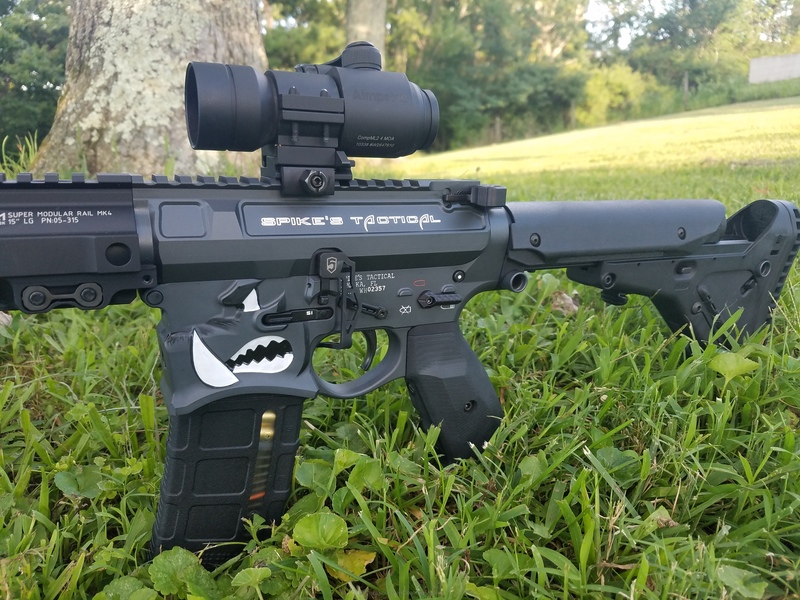 H-234 Sniper Grey with H-140 Bright White by TODD TRENKAMP | Cerakote