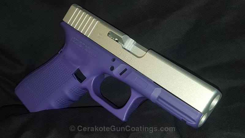 H-217 Bright Purple and H-151 Satin Aluminum by TAMMI JANEY | Cerakote