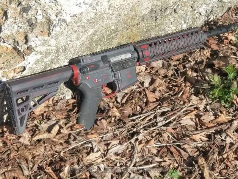 H-234 Sniper Grey and H-221 Crimson by JAMES VERDIER | Cerakote