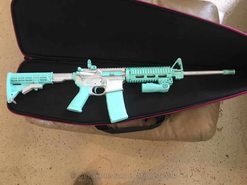 H-175 Robin's Egg Blue and H-151 Satin Aluminum by WAYNE | Cerakote