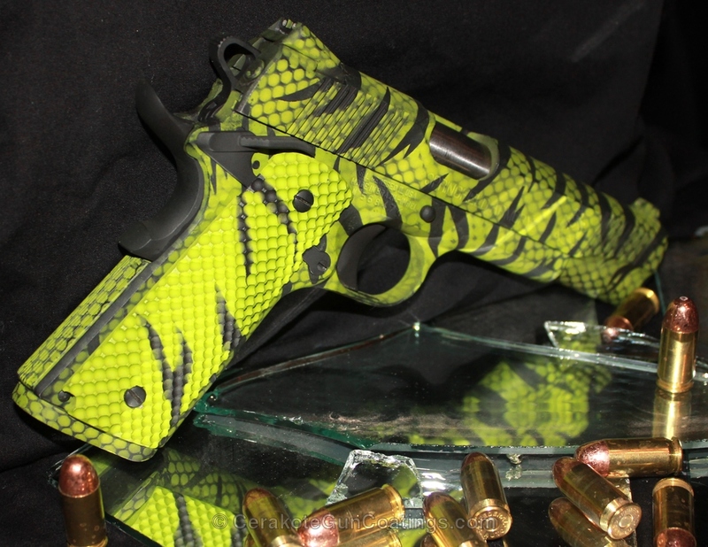 H-168 Zombie Green with H-146 Graphite Black by Warrior Customz | Cerakote