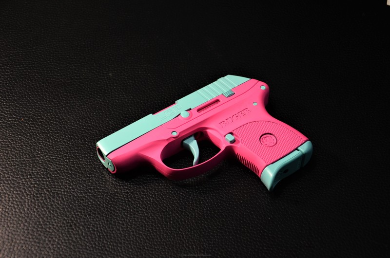 H-175 Robin's Egg Blue and H-141 Prison Pink by Rahmi Eljoundi | Cerakote