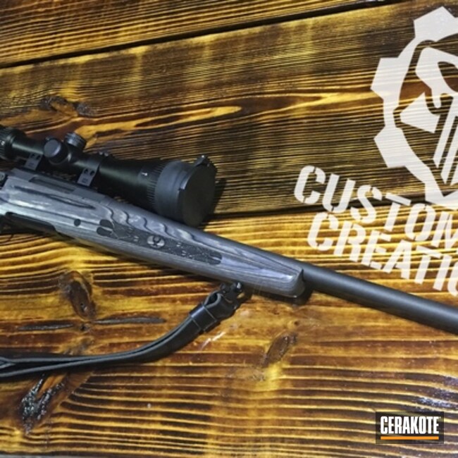 Bolt Action Rifle in a Cobalt Finish | Cerakote