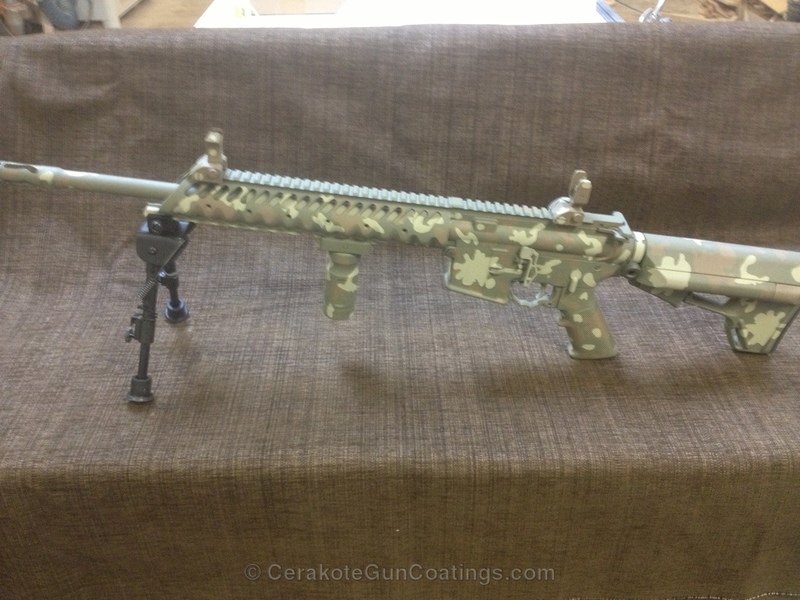 H-211 BAE Green with H-248 Forest Green and C-267 MagPul Flat Dark ...