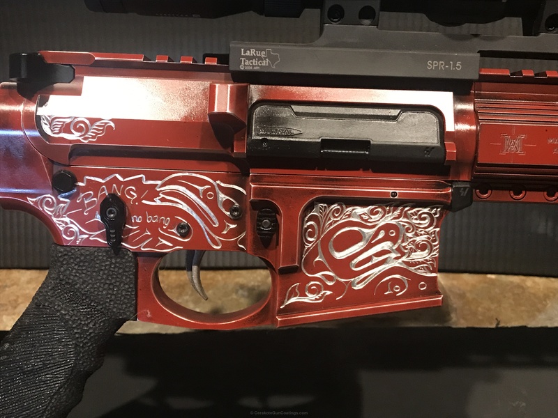 H-146 Graphite Black and H-221 Crimson by WEB USER | Cerakote