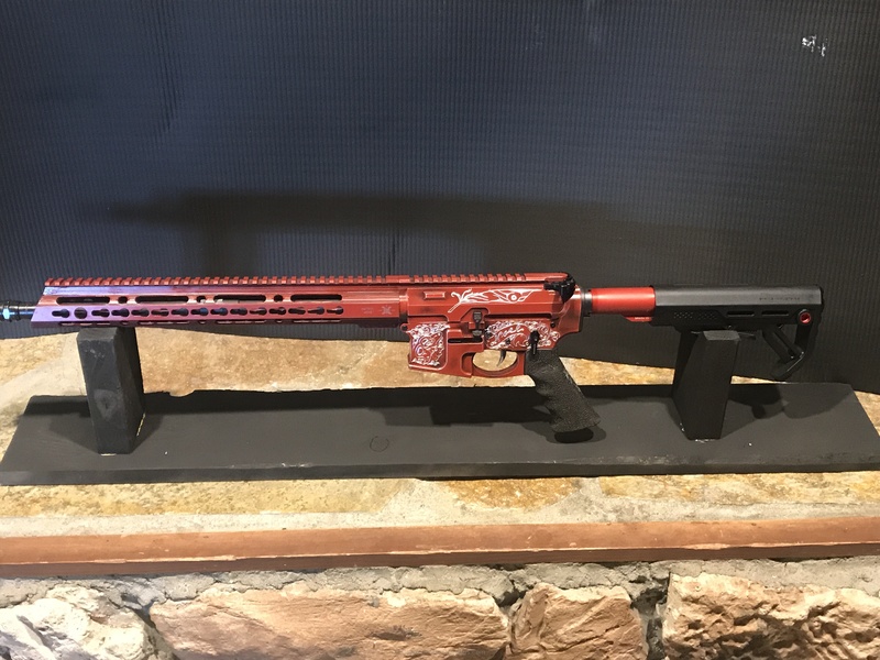 H-146 Graphite Black and H-221 Crimson by WEB USER | Cerakote