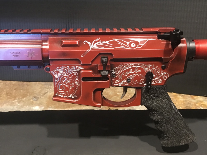 H-146 Graphite Black and H-221 Crimson by WEB USER | Cerakote