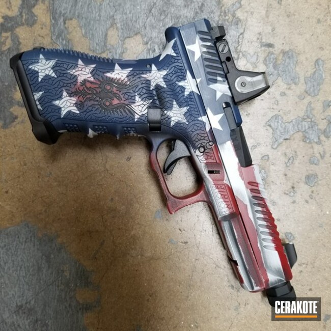 H-200 Ridgeway Blue, H-167 USMC Red, H-190 Armor Black and H-140 Bright ...