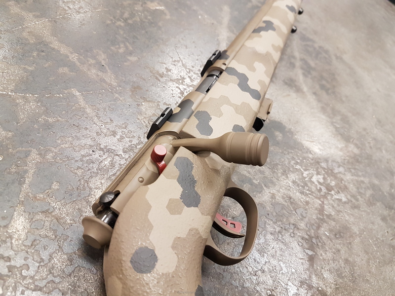 Save Arms Bolt Action Rifle done in a Custom Hex Camo by KERE DYCK ...