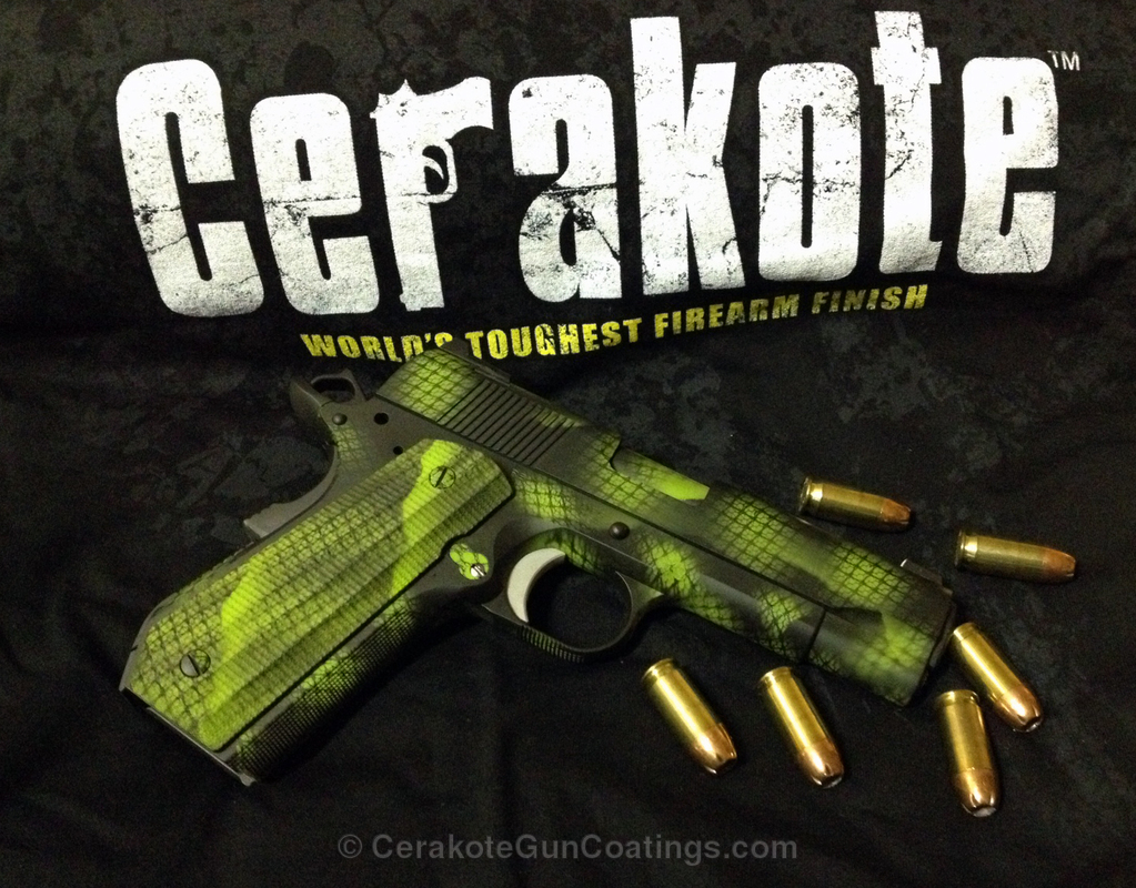 H-146 Graphite Black with H-168 Zombie Green by Blackhawk Custom, LLC ...