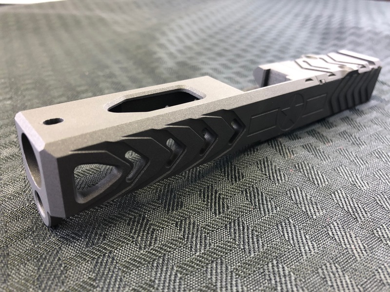 Slide coated in Cerakote H-112 Cobalt by TRACEY MARQUART | Cerakote