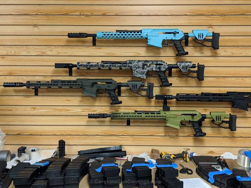 Assorted Firearms in Custom Cerakote Finishes by TRACEY MARQUART | Cerakote