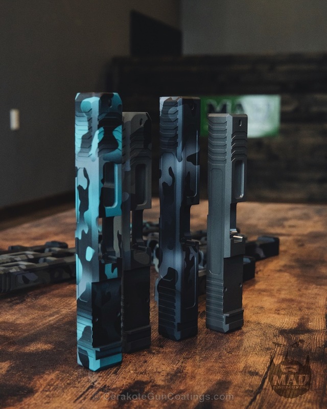 Glock Pistol Slides in Custom Cerakote Finishes by DAVID | Cerakote