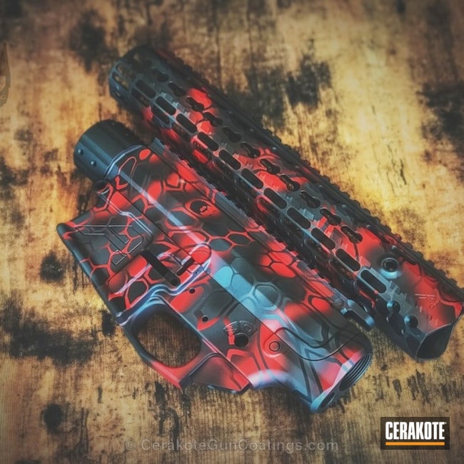 Aero Precision Rifle In A Cerakote Kryptek Camo By David Cerakote
