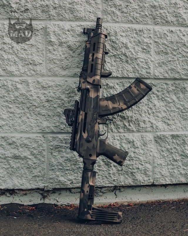 AK-47 in a MAD Land Cerakote Finish by DAVID | Cerakote