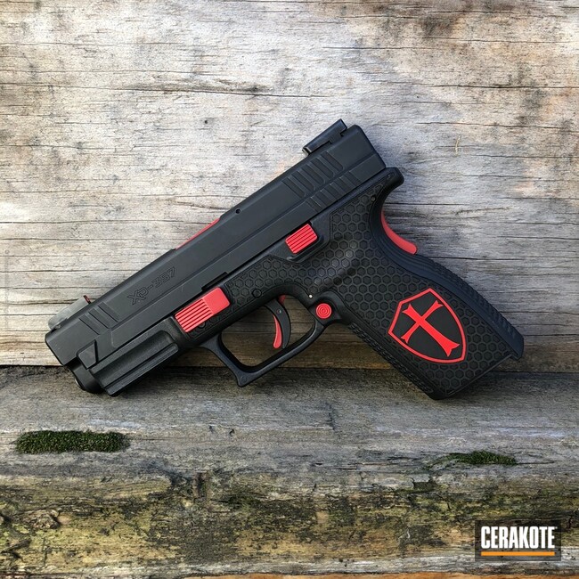 Springfield XD in H-216 Smith & Wesson Red by Ryan Sagisi | Cerakote