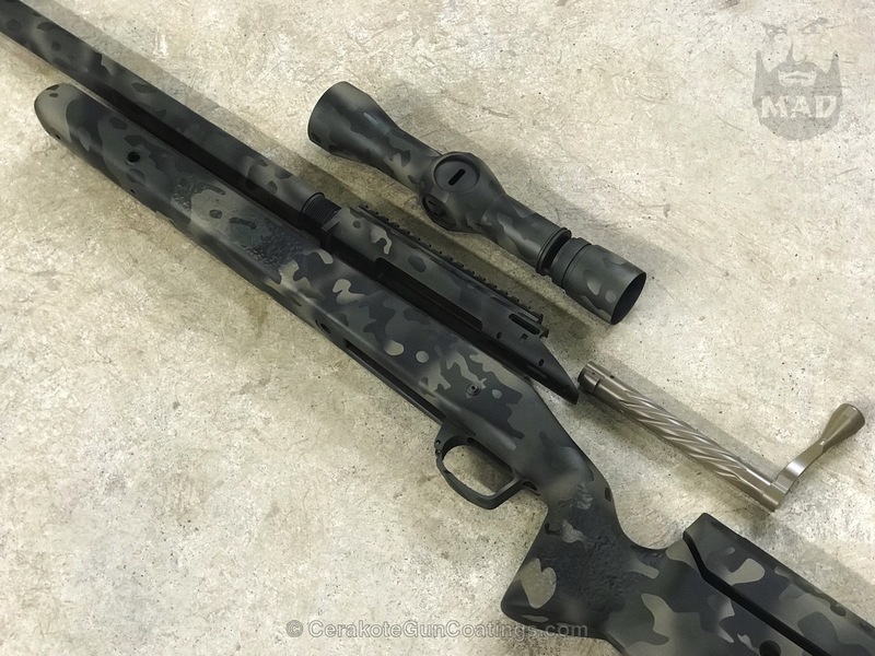 Cerakote Camo Bolt Action Rifle by DAVID | Cerakote