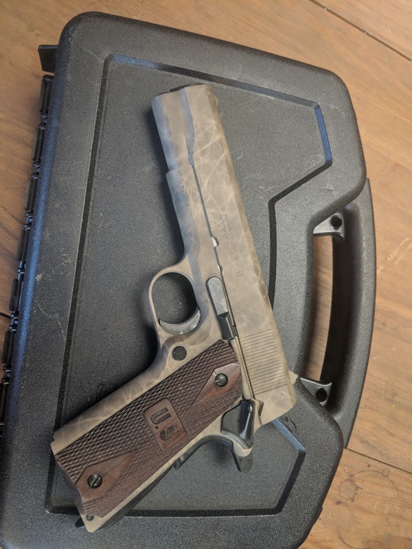 Freehand Camo Springfield 1911 by WEB USER | Cerakote