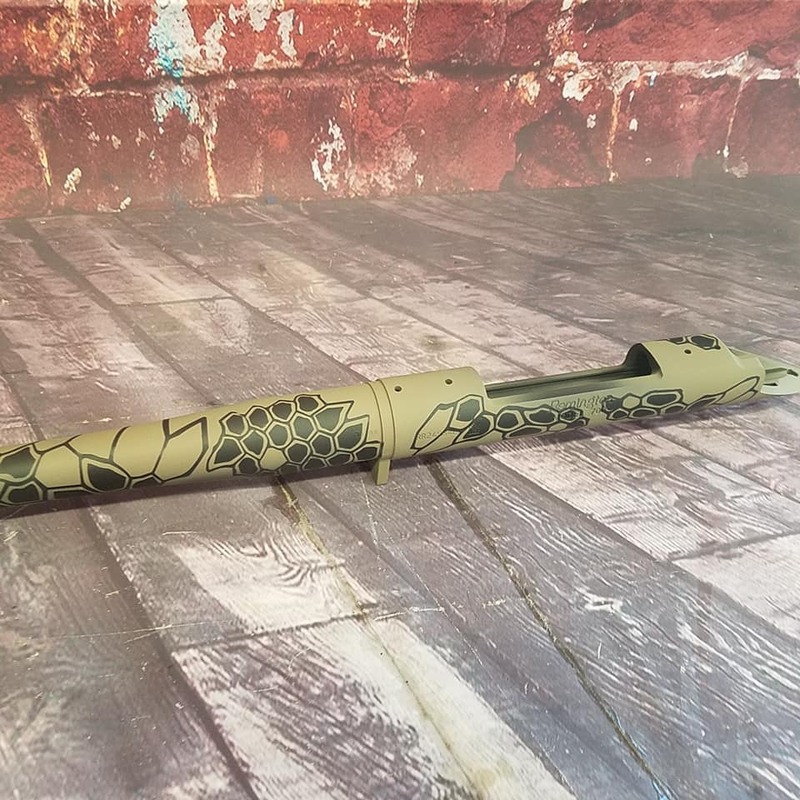 Remington 700 Barrel in a Cerakote Kryptek Finish by TAMMI JANEY | Cerakote