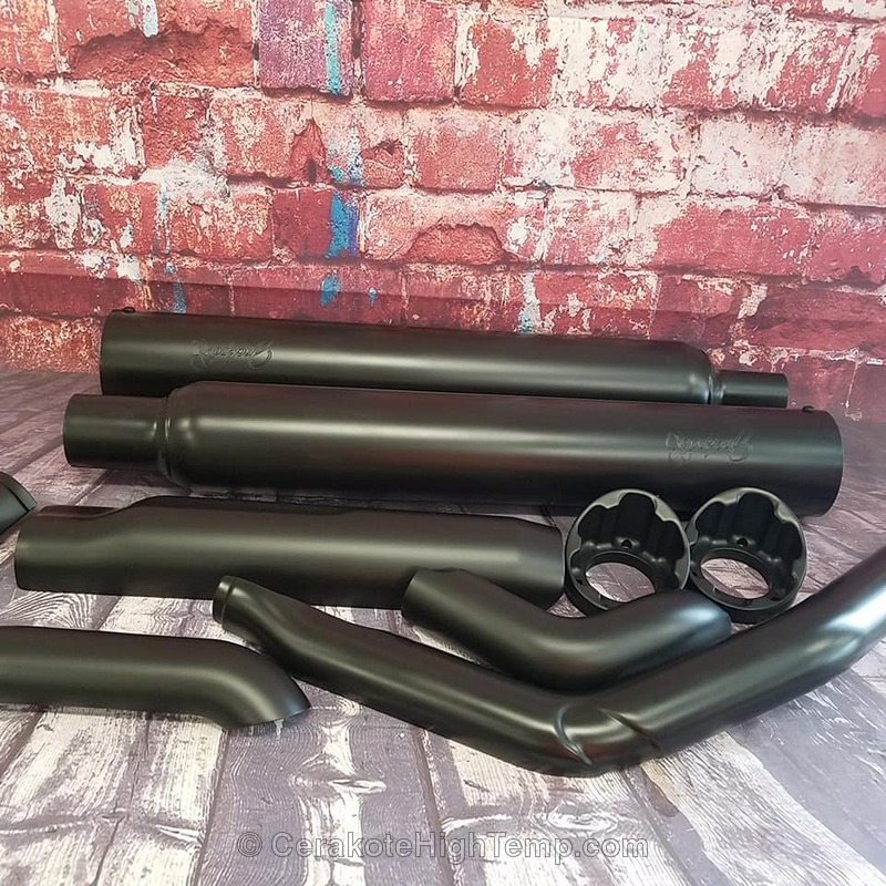 Harley Davidson Exhaust by Tammi's Custom Coating | Cerakote