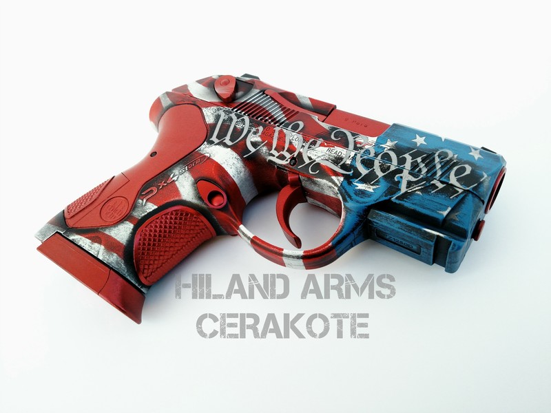 Beretta Handgun with an American Flag Finish by Web User | Cerakote