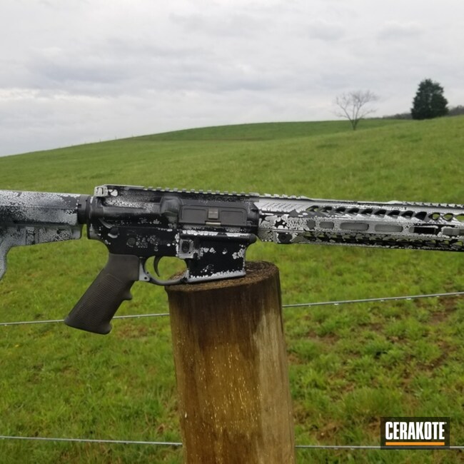 H-146 Graphite Black and H-140 Bright White by Web User | Cerakote
