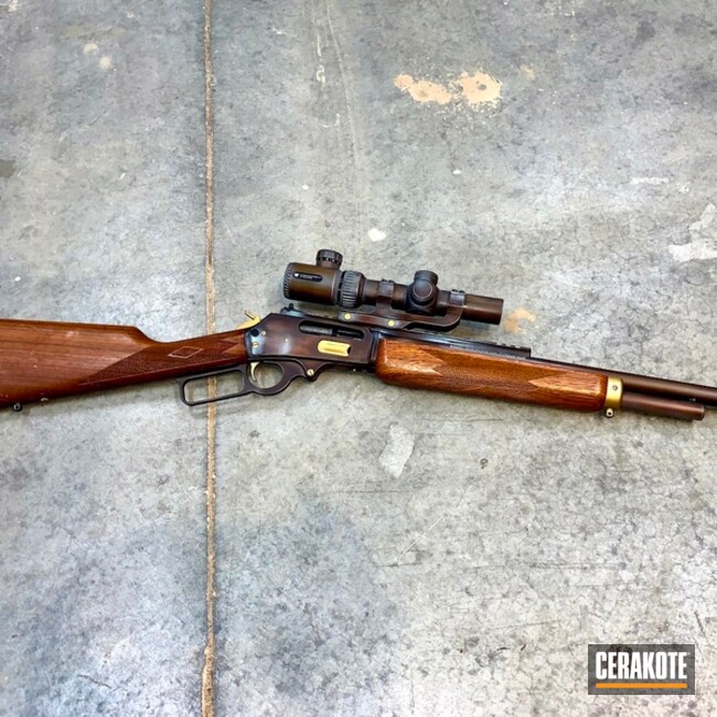 Patina Distressed Lever Action Rifle by Web User | Cerakote