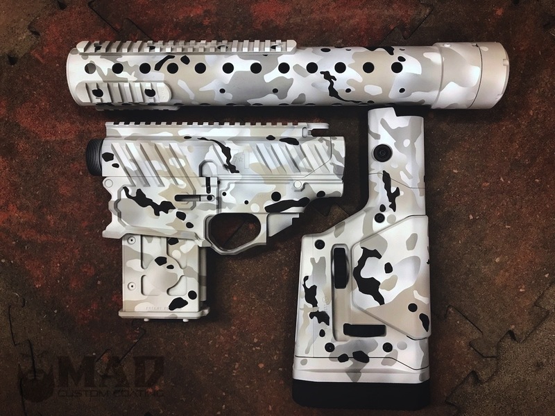 F1 Firearms with a Cerakote Snow Camo Finish by David Teves | Cerakote