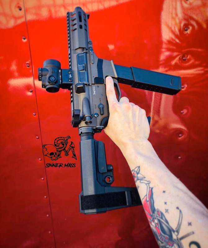 AR Pistol Cerakoted with H-148 Burnt Bronze by Luke Hamilton | Cerakote