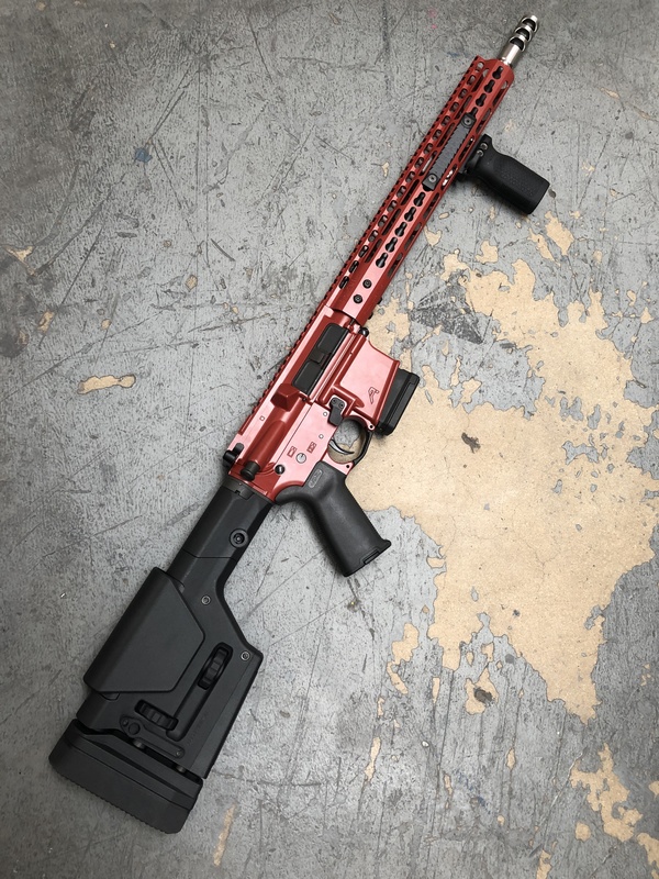 Aero Precision AR-15 with a Cerakote H-221 Crimson Finish by ABELARDO ...