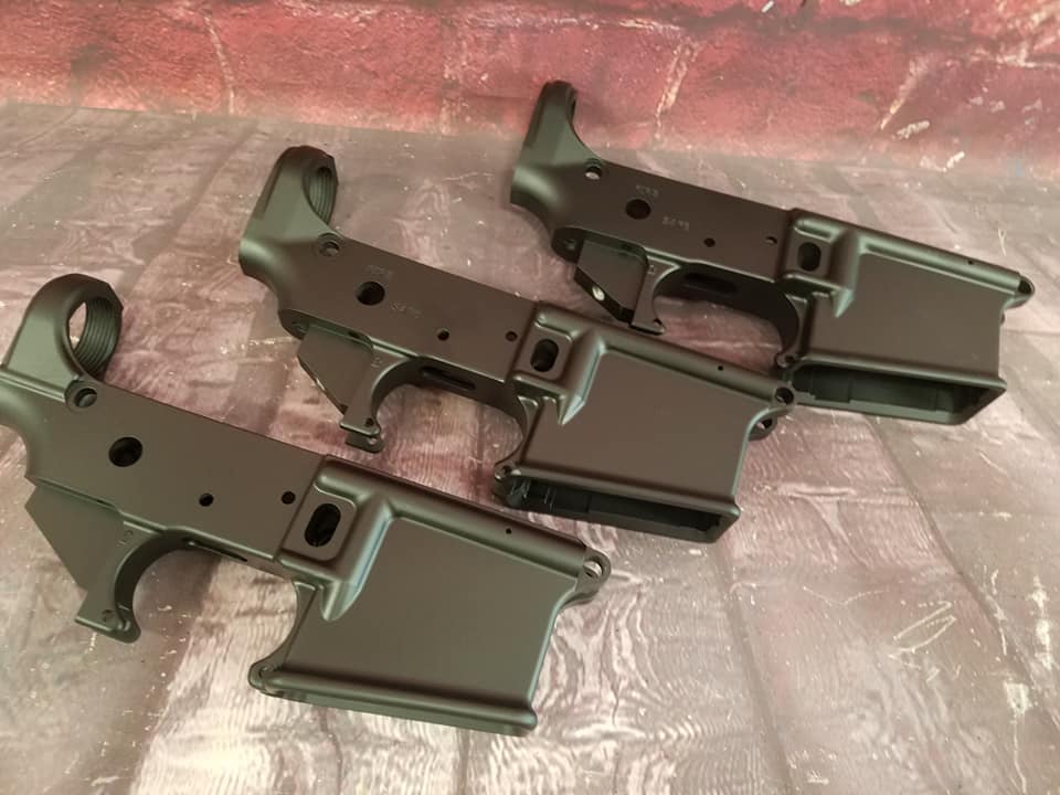 AR-15 Lower Receivers featuring Graphite Black | Cerakote