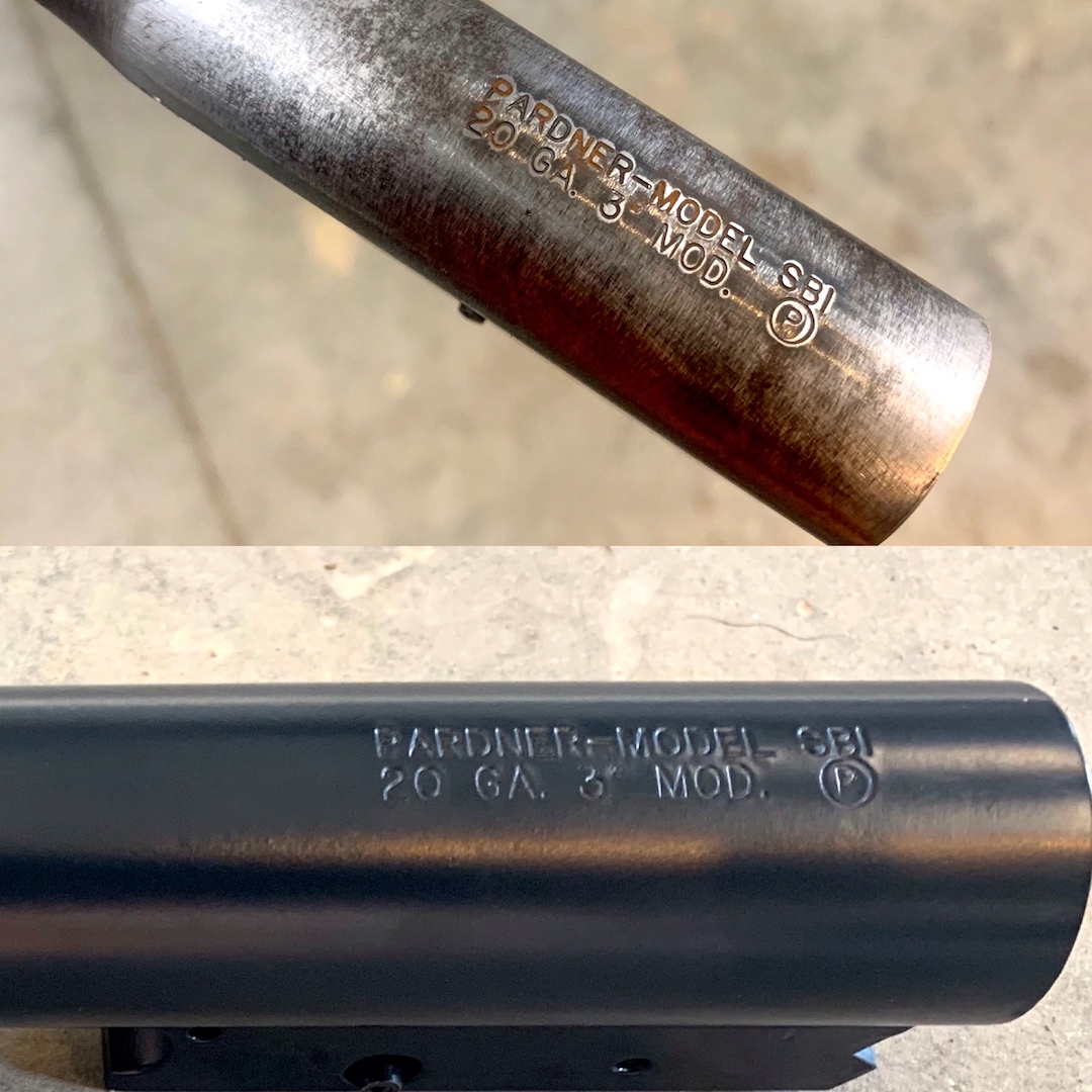 Restored Shotgun Barrel with Midnight | Cerakote