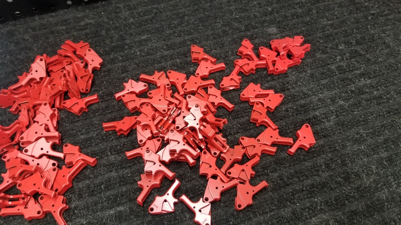 Custom Parts done in USMC Red | Cerakote