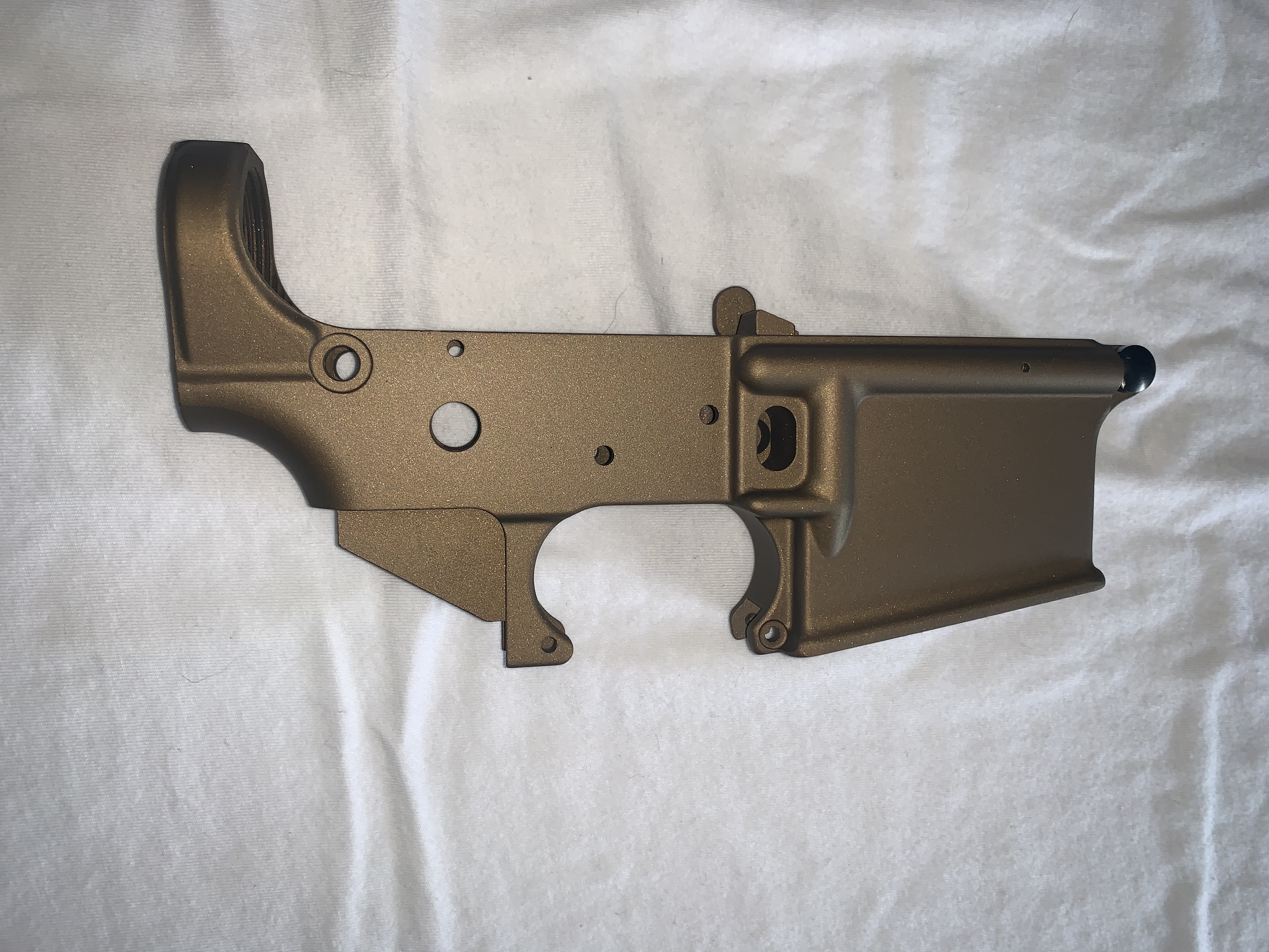 Lower Build on an AR with Burnt Bronze | Cerakote