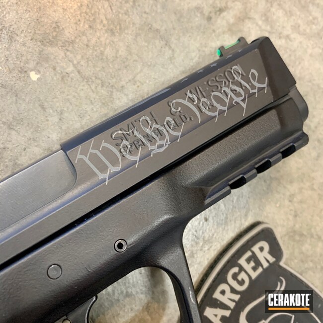 Smith And Wesson Mandp Cerakoted Using Sniper Grey And Graphite Black
