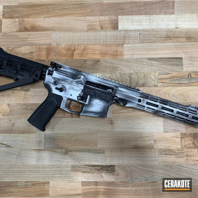 Battleworn Aero Precision Build Cerakoted Using Stormtrooper White And