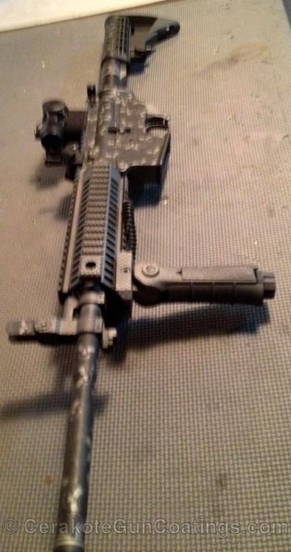H-146 Graphite Black with H-219 Gun Metal Grey by Jeff Hoshaw | Cerakote