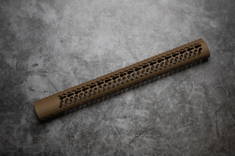 Handguard Cerakoted using Barrett® Brown | Cerakote