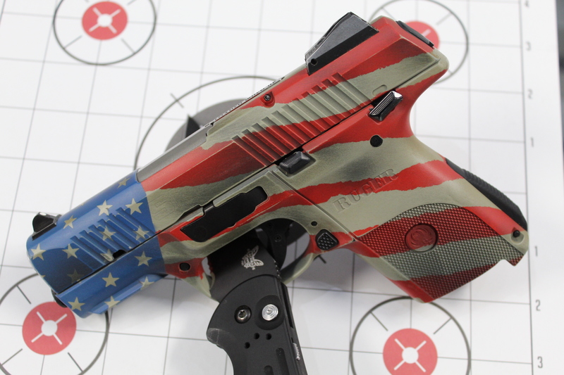 Patriotic Ruger coated in Desert Verde, NRA Blue, Mud Brown, Graphite ...