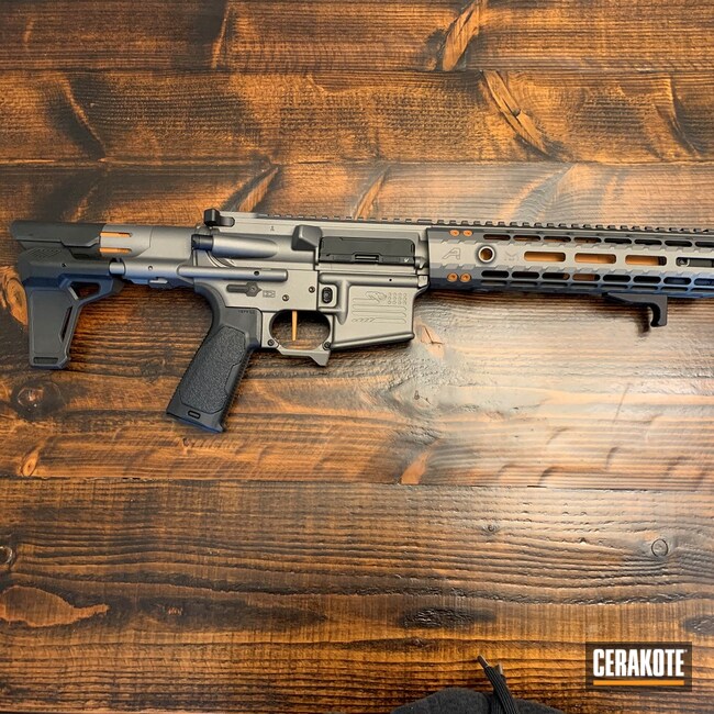 Custom AR finished with Copper Suede, Graphite Black, Tungsten and ...