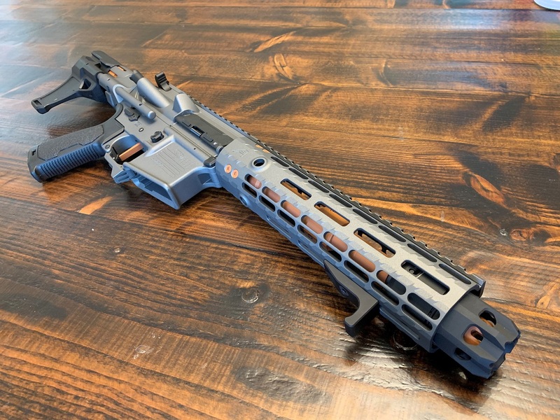 Custom AR finished with Copper Suede, Graphite Black, Tungsten and ...
