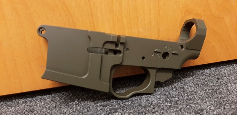 AR Lower Cerakoted using Mil Spec O.D. Green | Cerakote