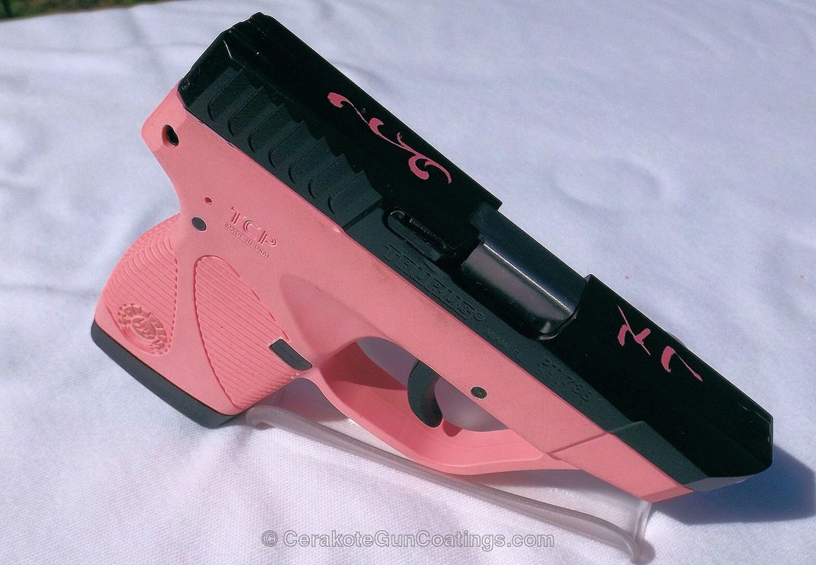 H-146 Graphite Black with H-141 Prison Pink by Reginald Brannan | Cerakote