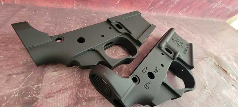 AR Lowers Cerakoted using Graphite Black | Cerakote