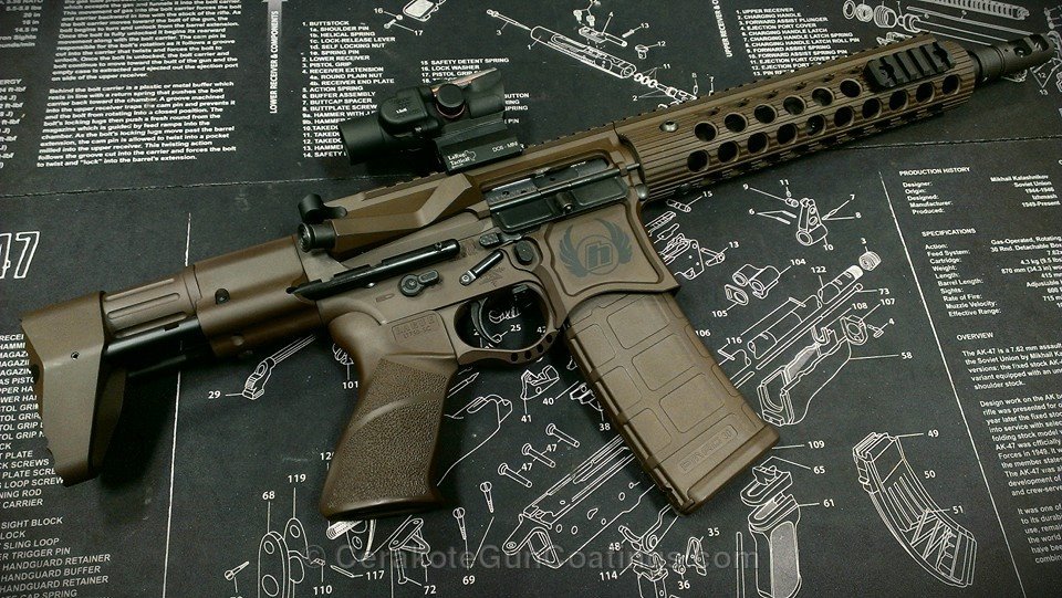 H-259 Barrett Bronze with H-146 Graphite Black by Jared Harshaw | Cerakote